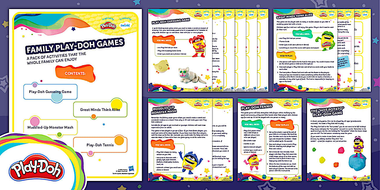FREE! - Play-Doh: Family Games (Teacher-Made) - Twinkl