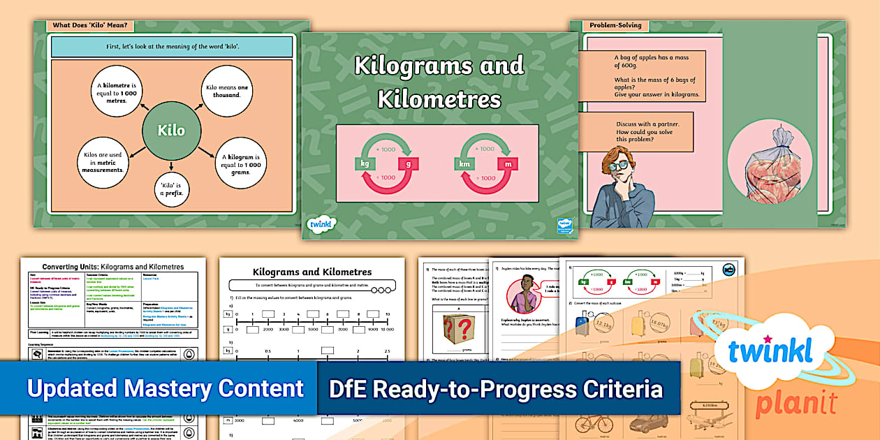 👉 PlanIt Maths Year 5 Converting Units Lesson Pack 1: Kilograms and ...