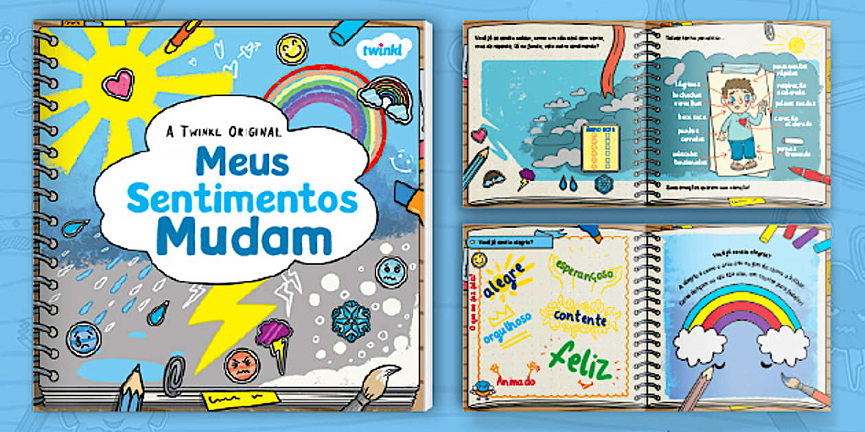 Meus sentimentos mudam - eBook (teacher made) - Twinkl