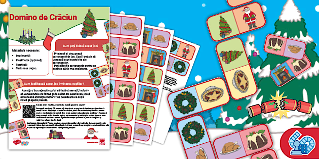 Crăciunul – Joc Domino (Hecho por educadores) - Twinkl