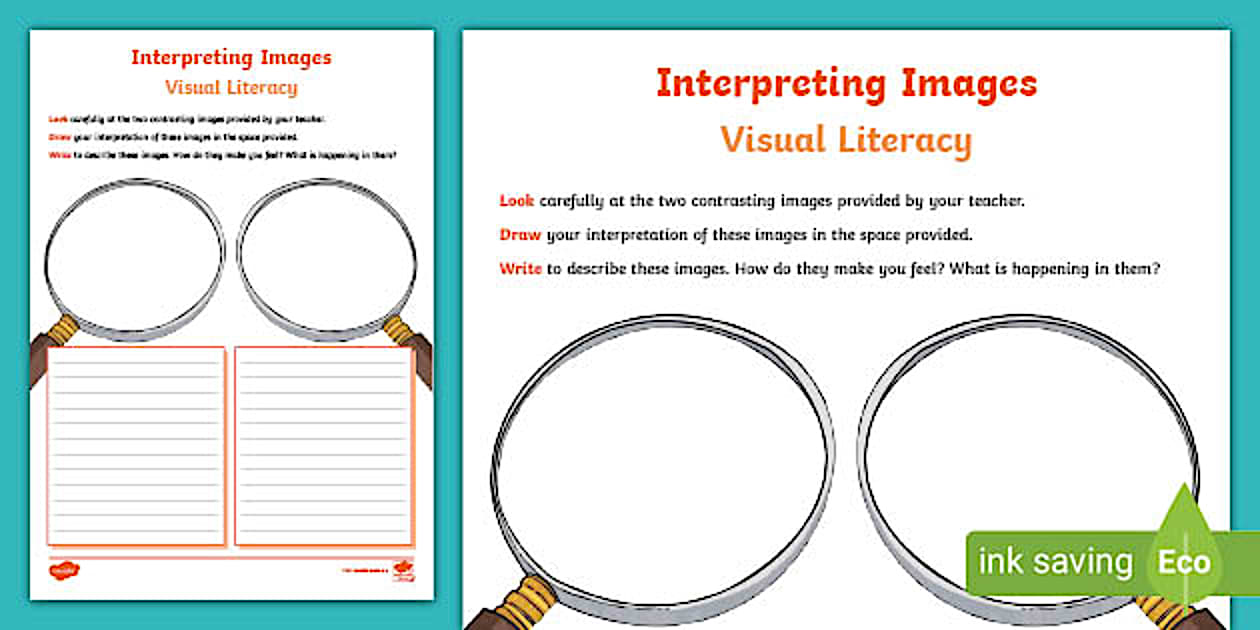Interpreting Images Visual Literacy Response Graphic Organiser
