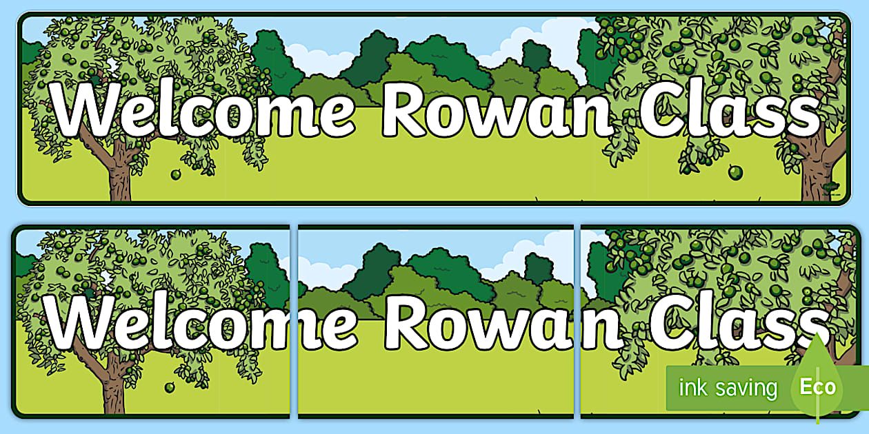 Rowan Tree Themed Classroom Display Banner - Rowan Tree Themed Classroom