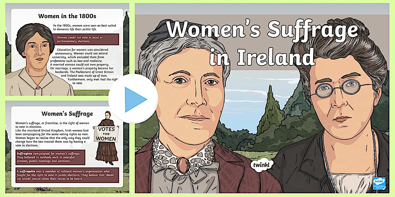 Women's Suffrage in Ireland PowerPoint (Teacher-Made)