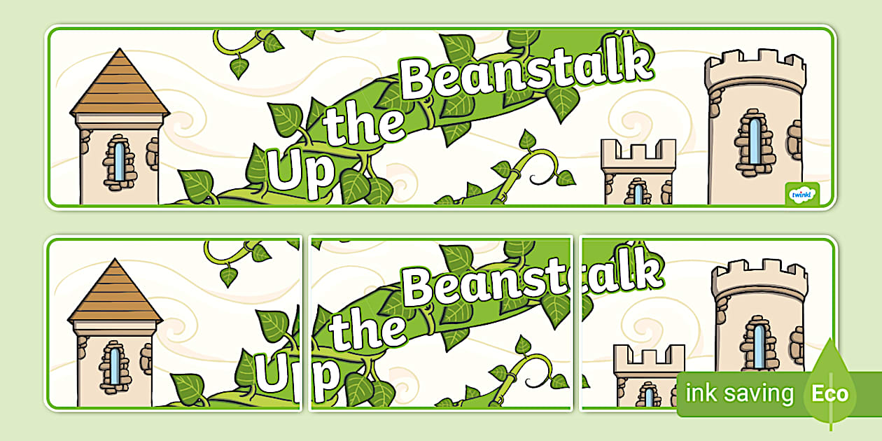 Up the Beanstalk Banner (teacher made) - Twinkl
