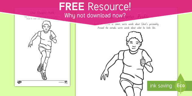 FREE! - Week 3 Chapter Chat Ghost Character Profile Worksheet ...