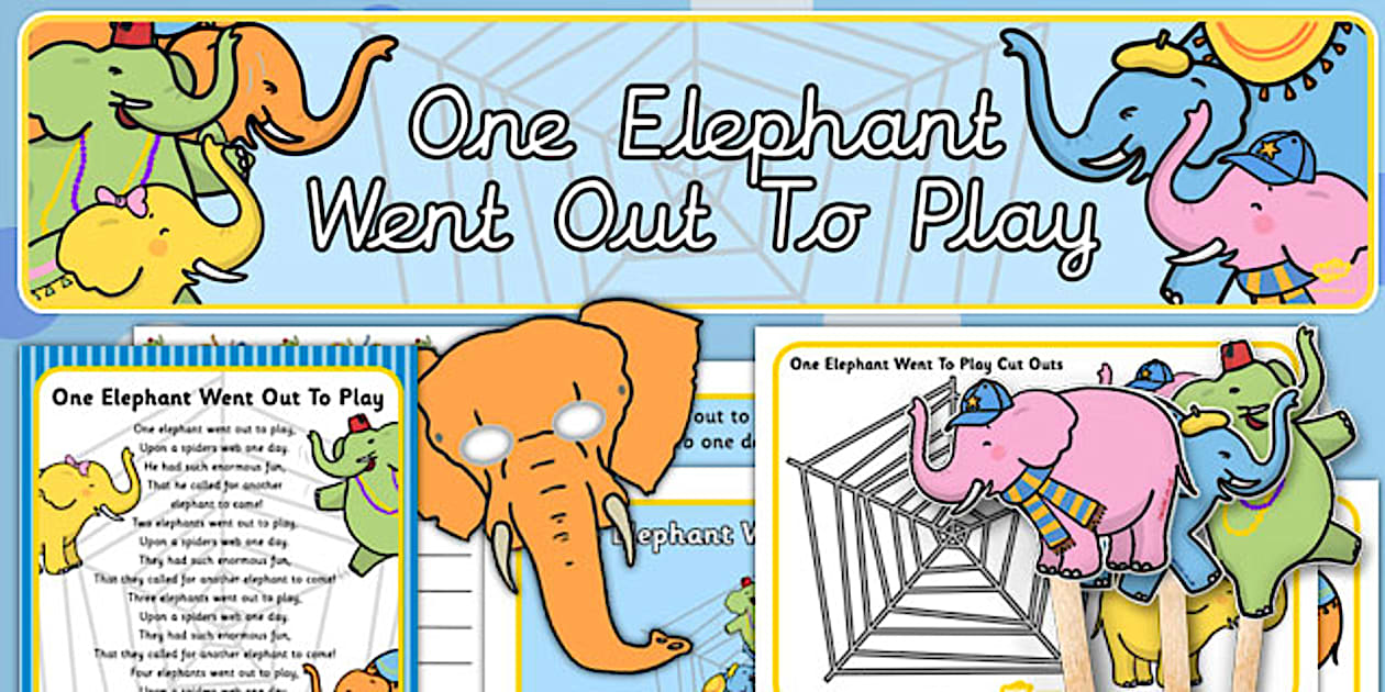 One Elephant Went Out To Play Resource Pack (teacher made)