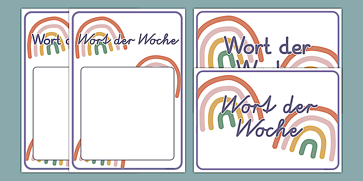 Wort der Woche - Poster (Teacher-Made) - Twinkl