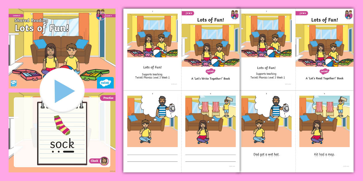 'j, v, w, x' Phoneme Lesson Plan Phase 3 - Twinkl Phonics