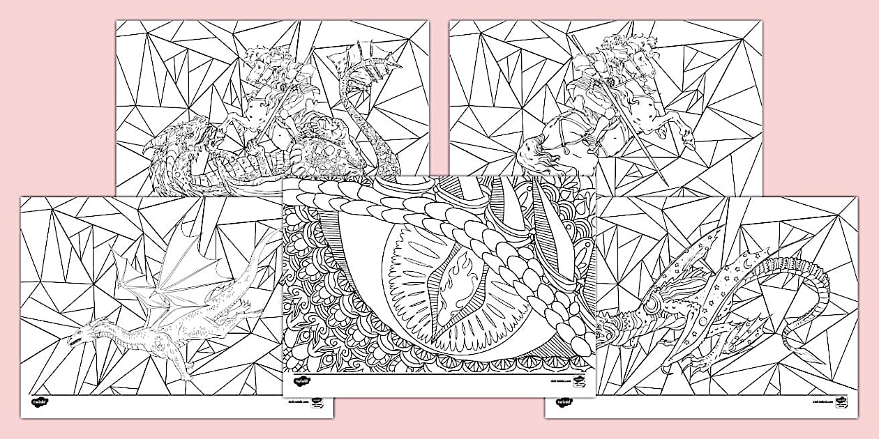 St. George's Day Mindfulness Colouring Pack