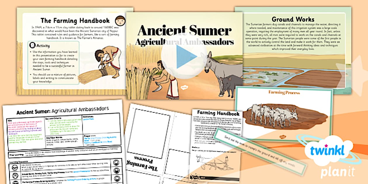 History: Ancient Sumer: Agricultural Ambassadors UKS2 Lesson Pack 6
