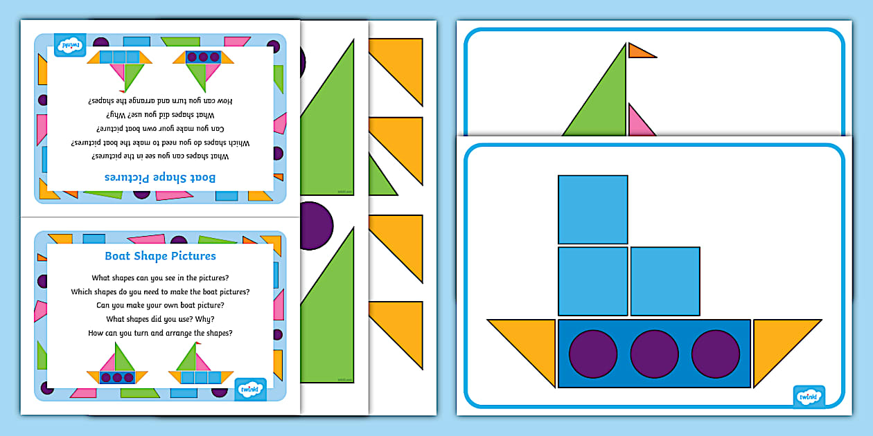 👉 Boat Shape Pictures Activity Pack | Twinkl - Twinkl