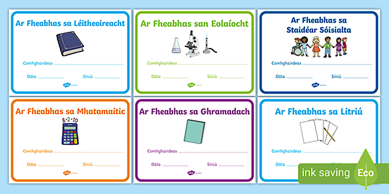 30 Gradam Deireadh na Bliana (teacher made) - Twinkl