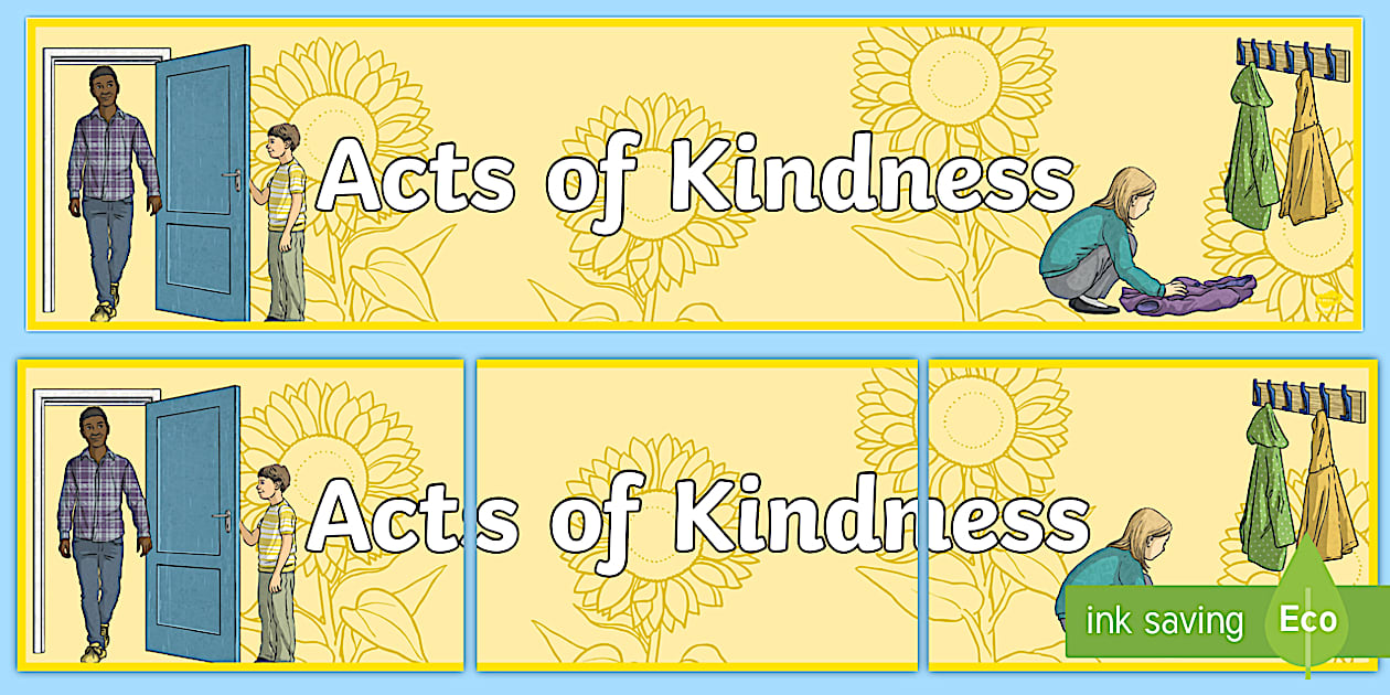 Acts of Kindness Display Banner (teacher made) - Twinkl