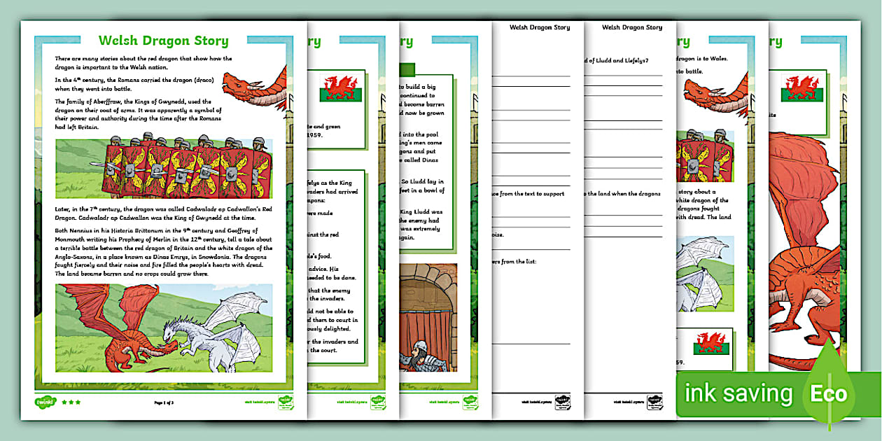 The Red Dragon Story Differentiated Reading Comprehension