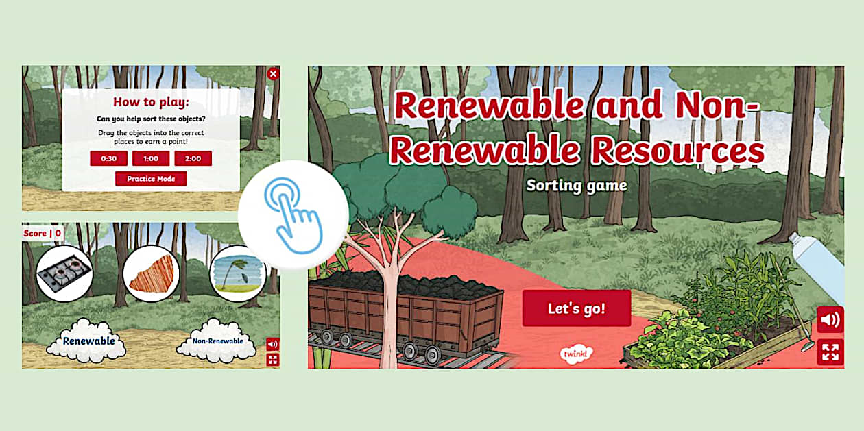Renewable and Non-Renewable Interactive Sorting Activity