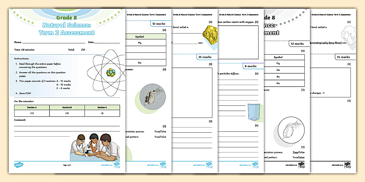 Grade 8 Natural Science Questions And Answers PDF Term 2