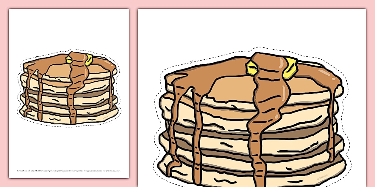 Pancake Emoticon Cut-Out (Teacher-Made) - Twinkl