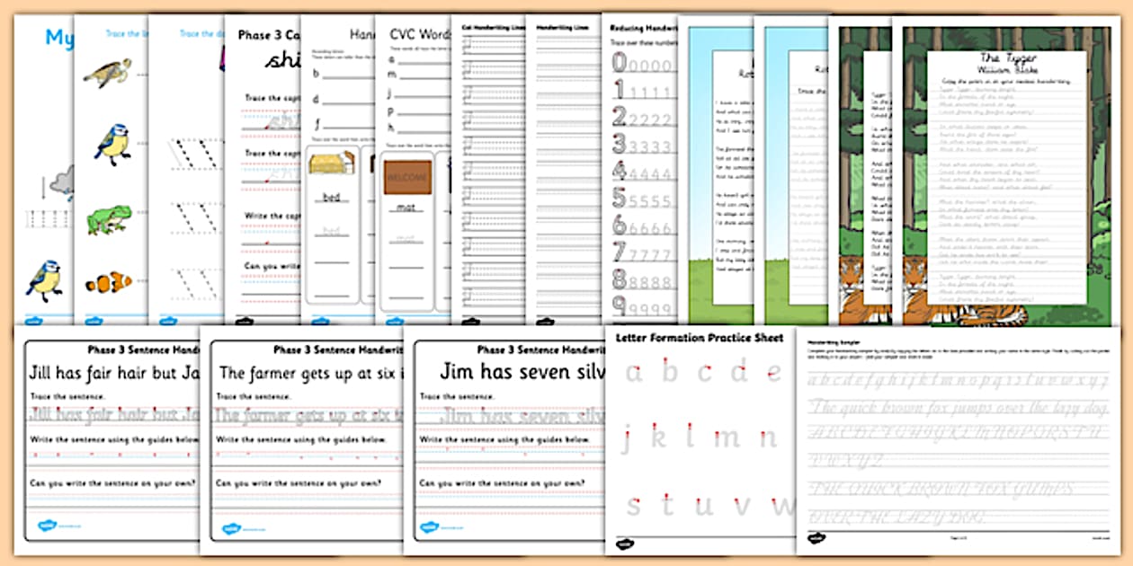 Parents' Handwriting Activities Pack (teacher made) - Twinkl