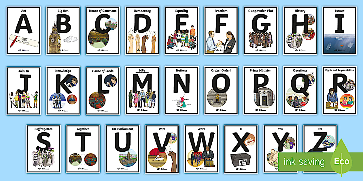 FREE! - The ABC of Parliament Poster Pack (teacher made)