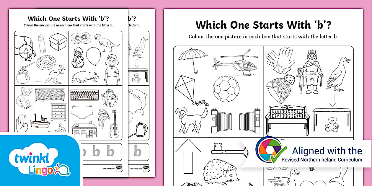 Linguistic Phonics Which One Starts With B? (teacher made)