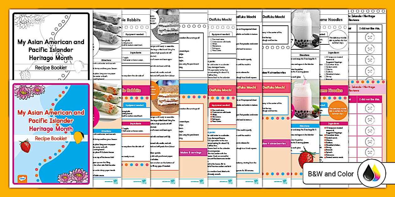 Printable No-Bake AAPI Recipes for Kids | Twinkl USA
