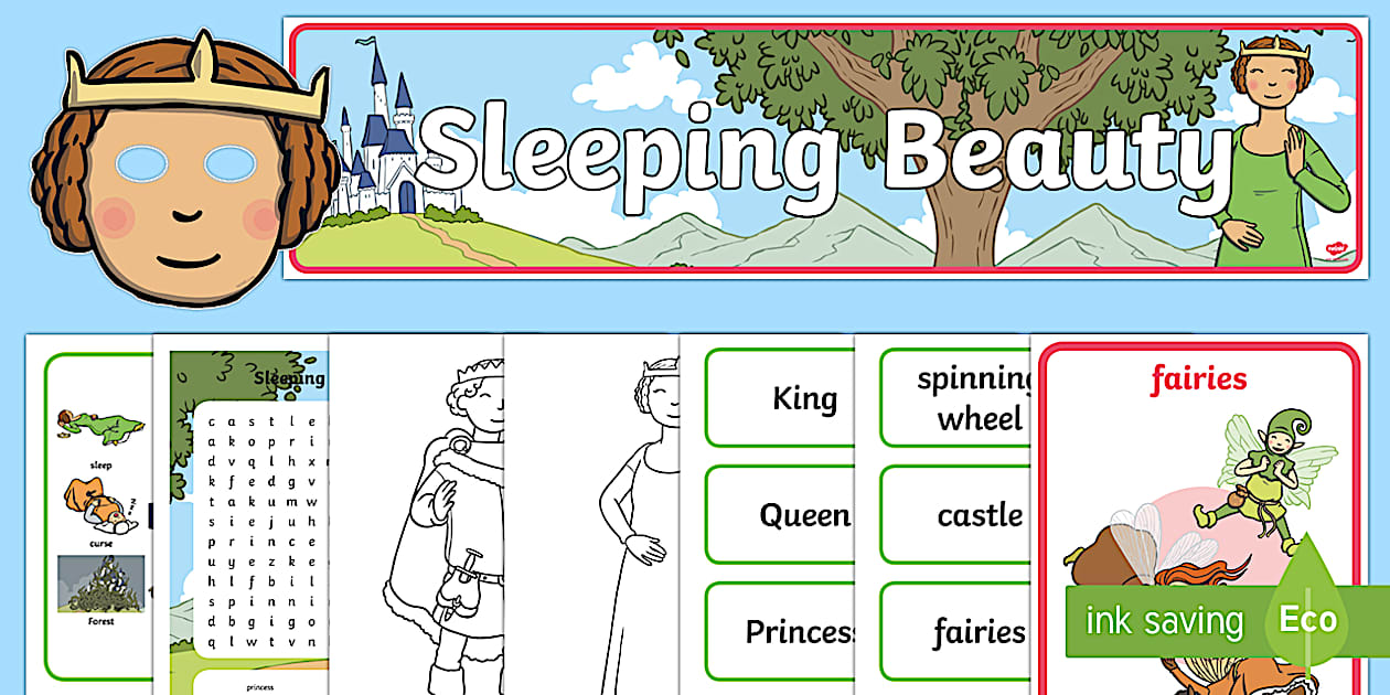 Sleeping Beauty Story Sack (teacher made) - Twinkl