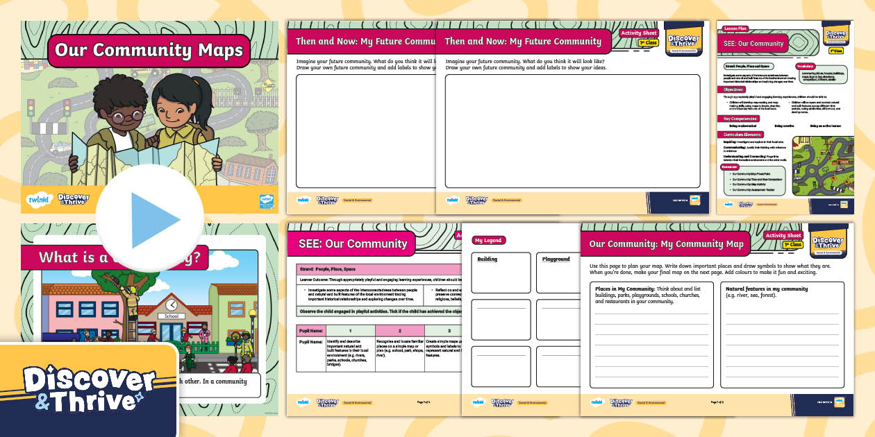 Our Community Resource Pack 1st Class (teacher made)