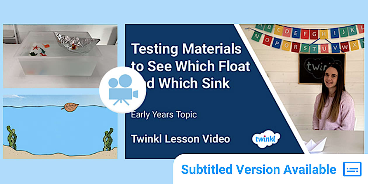 Floating and Sinking Video Lesson | EYFS Under the Sea