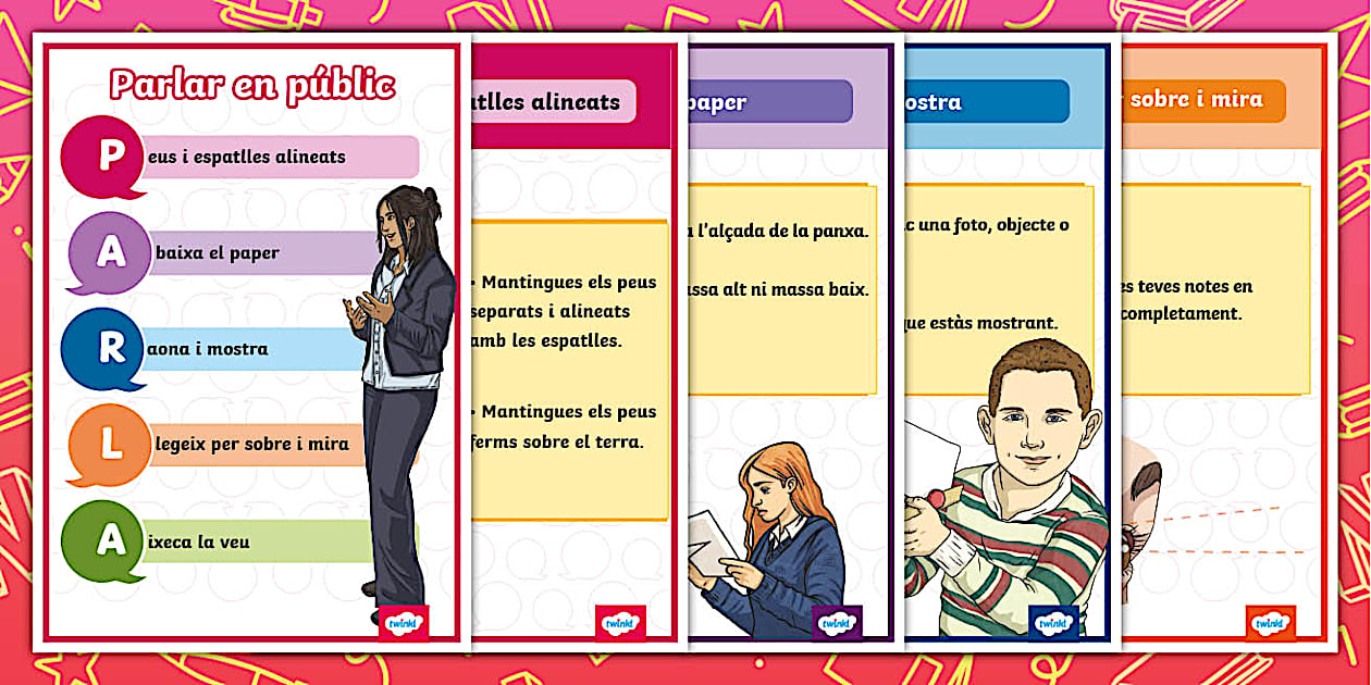 Pòsters: Parlar en públic - Català (teacher made)