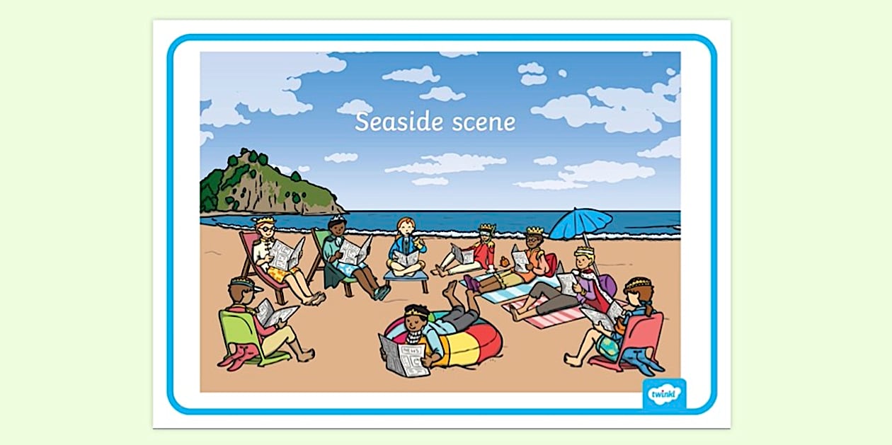 Lovely Illustrated Seaside Poster | Primary Resources