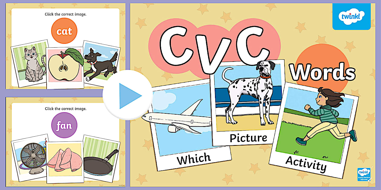 CVC Words Which Picture Activity PowerPoint (teacher made)