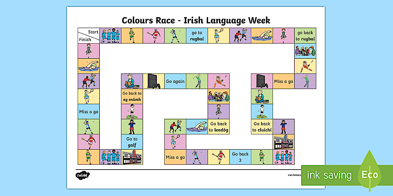 Irish Language Week Hobbies Game Ulster irish (teacher made)