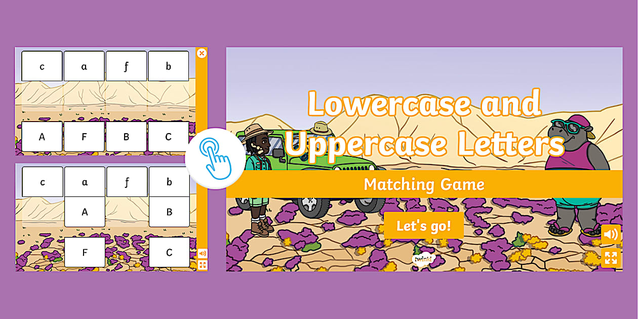 KS1 Lowercase and Uppercase Letters Matching Game - Twinkl