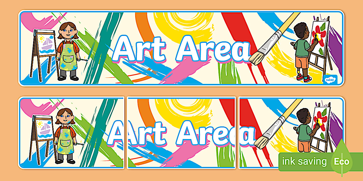 Art Area Banner (teacher made) - Twinkl