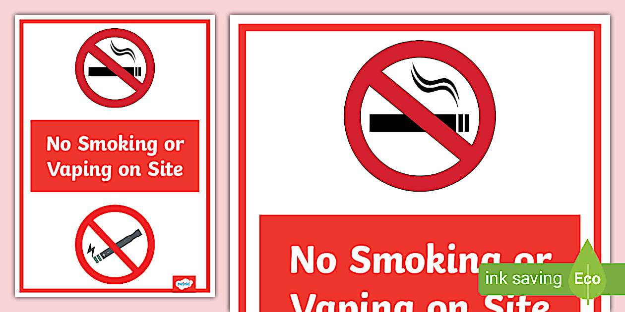 No Smoking Posters for Schools (Teacher-Made) - Twinkl