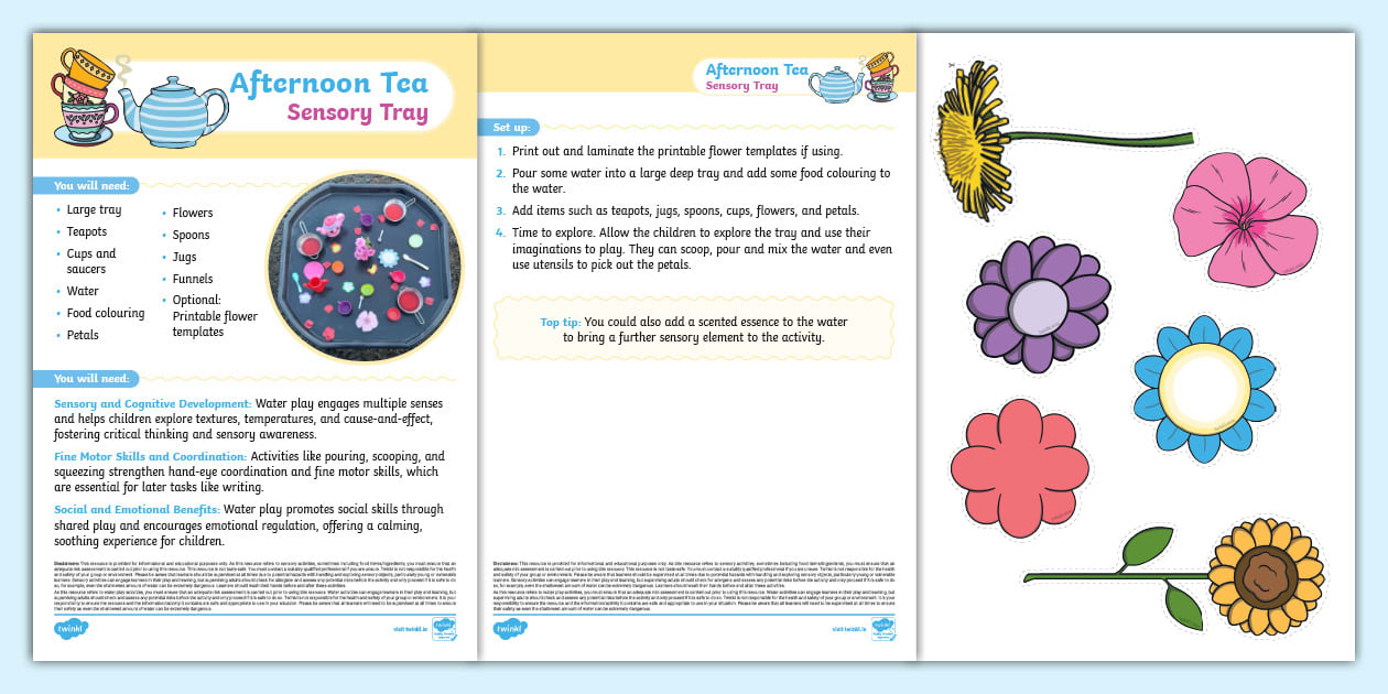 Afternoon Tea Sensory Tray (Teacher-Made) - Twinkl