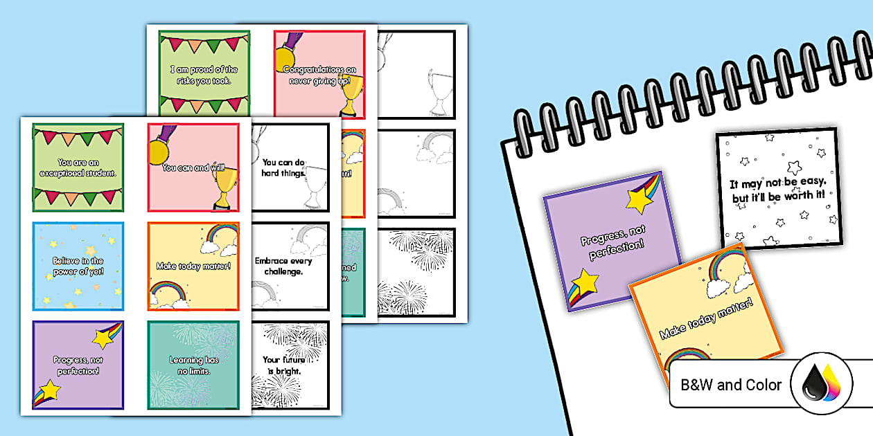 Great Job! Notes of Positivity (Teacher-Made) - Twinkl