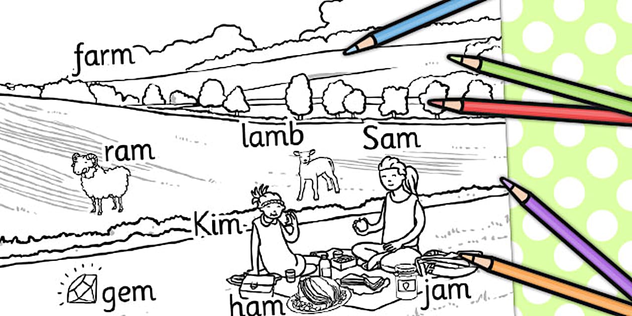 Final M Sound Production Coloring Sheet