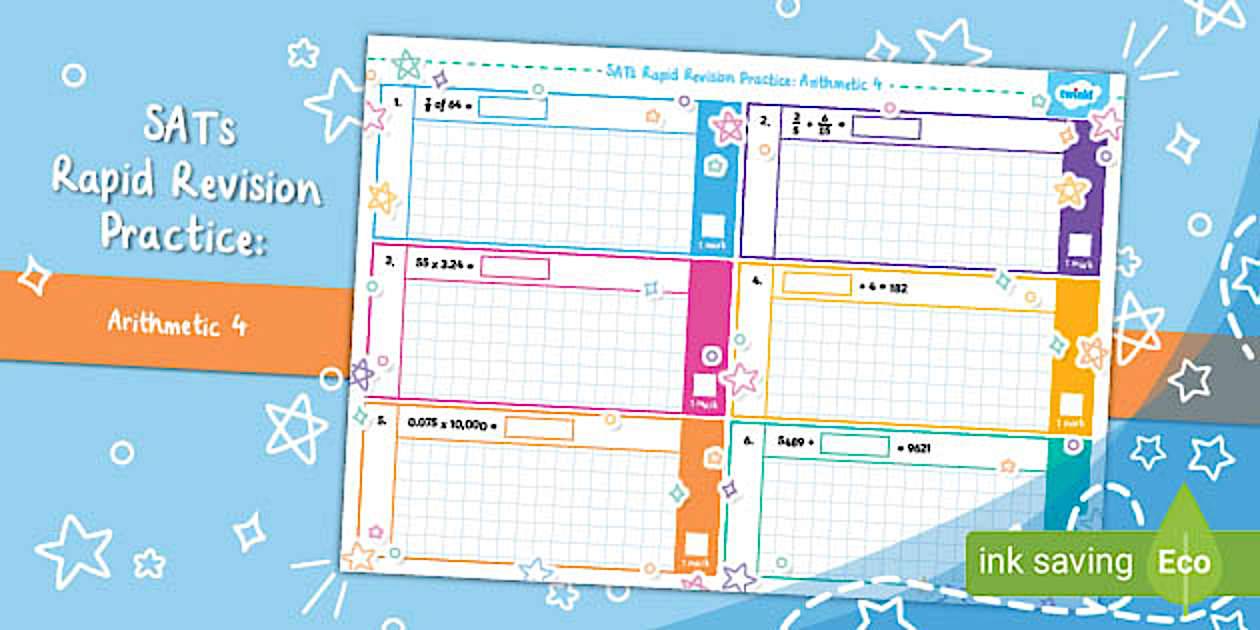 SATs Arithmetic Revision Sheet 4 | Parents Revision Support