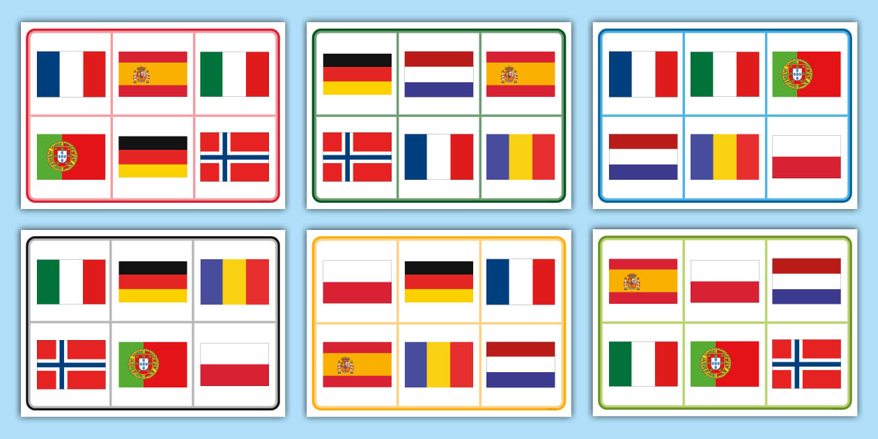 👉 European Day of Languages: Bingo (teacher made)
