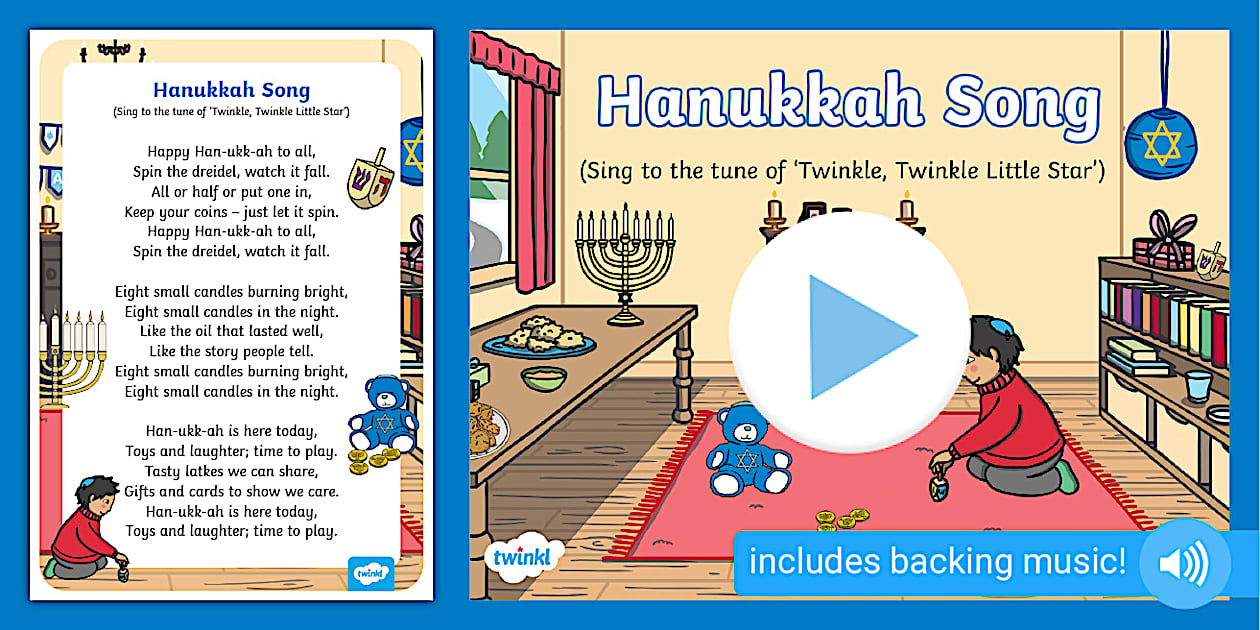 Happy Hanukkah Song Resource Pack (Teacher-Made) - Twinkl