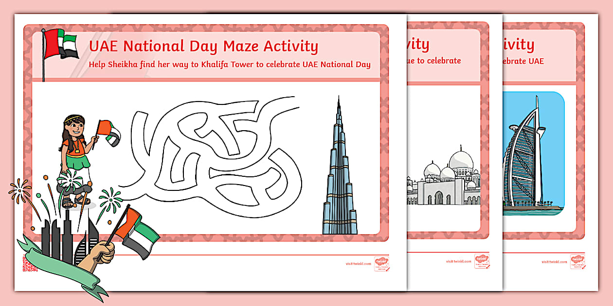 UAE National Day Celebration Maze