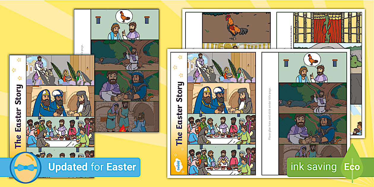 The Easter Story Mini Book Activity – Easter Cartoon – KS2