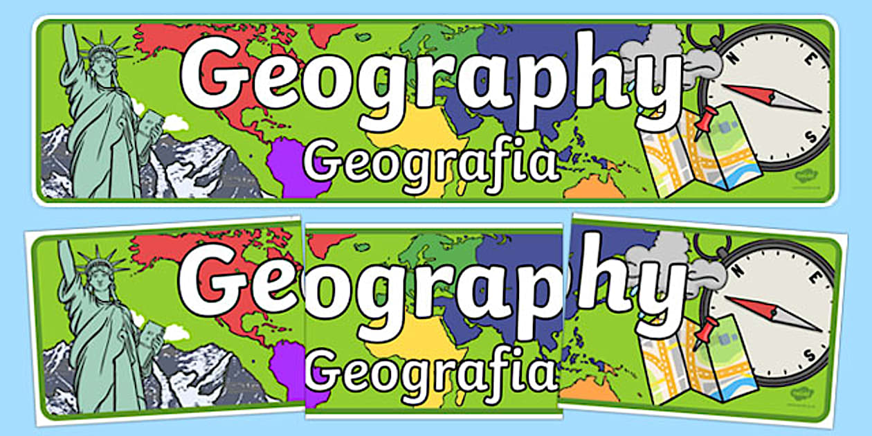 Geography Display Banner Polish Translation (teacher made)