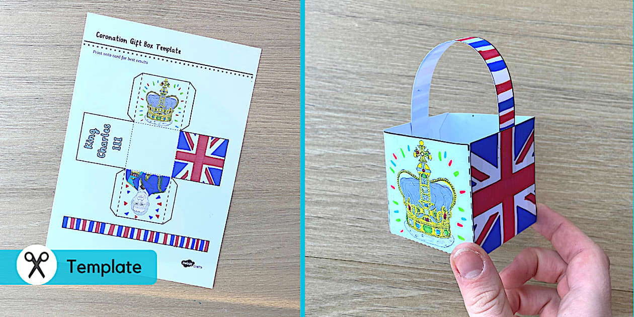 Coronation Gift Box | Coronation Crafts - Twinkl