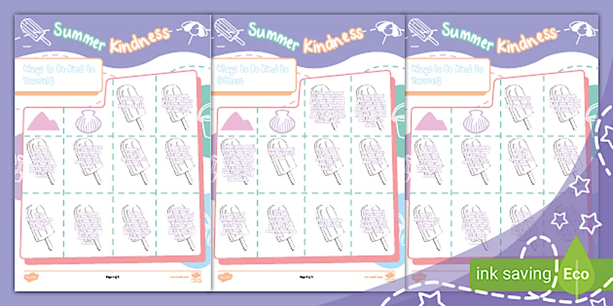 Summer Kindness Activity (teacher made) - Twinkl
