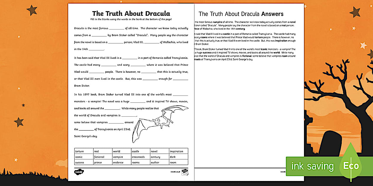 The Truth About Dracula | Dracula Teaching Resource - Twinkl