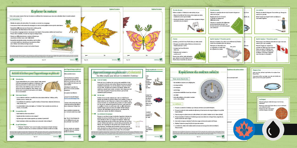 Outdoor Learning Ultimate Intermediate Activity Pack French