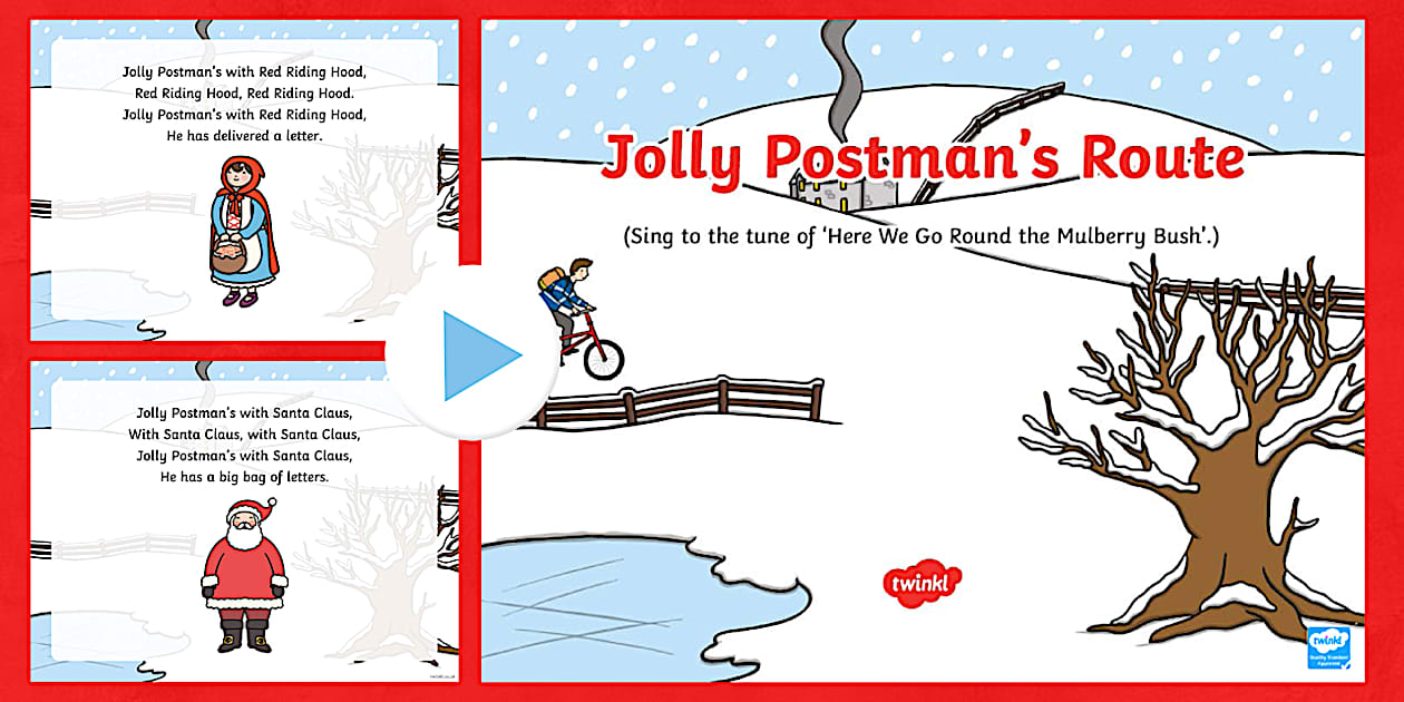 Jolly Postman's Route Song PowerPoint - Twinkl