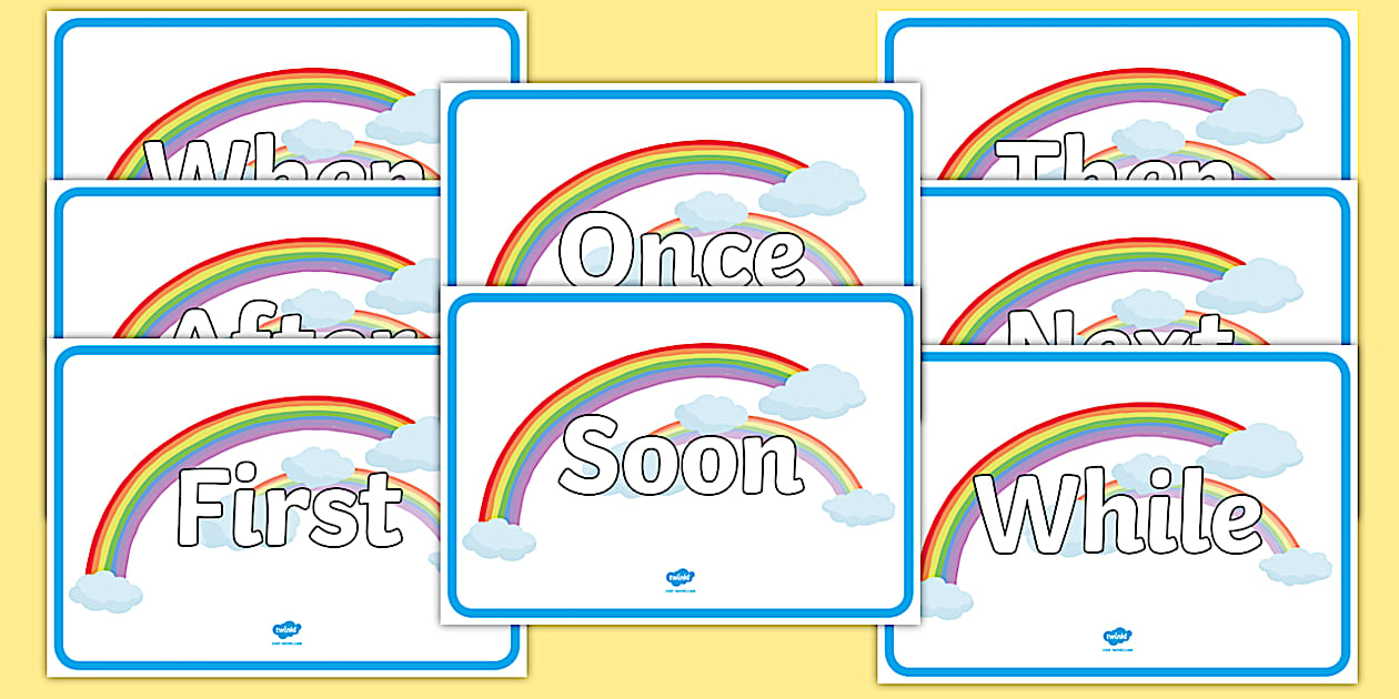 Editable Sentence Openers on Rainbows (teacher made)